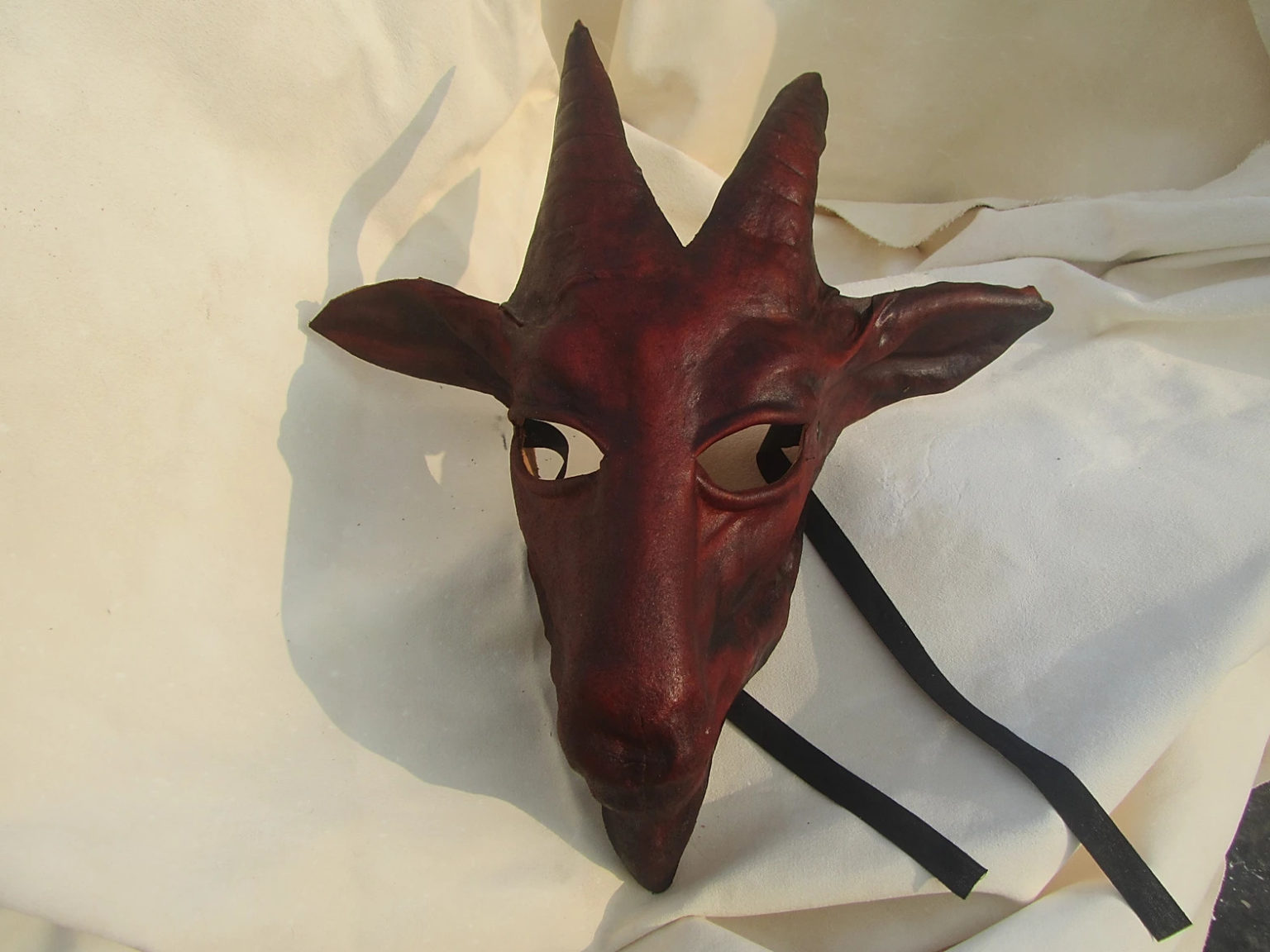 Maschera da Capra in pelle - Maschere Mana - Capra